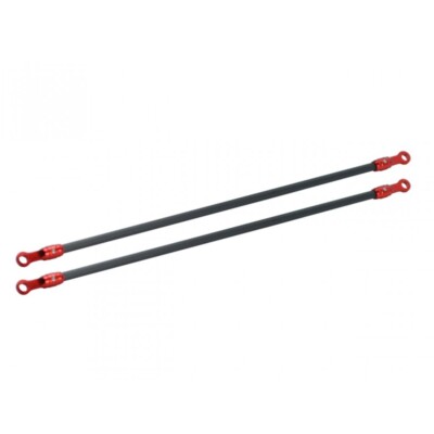 MH Alu/Carbon Tail Boom Support Set (RED) For MH Tail Boom Support ...