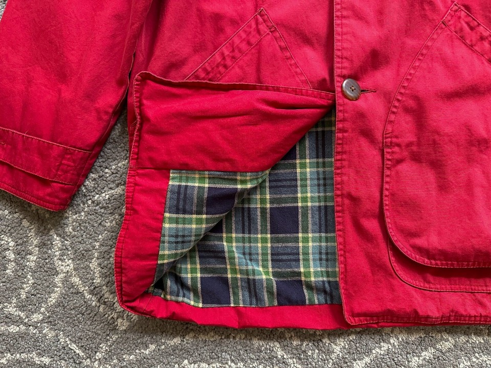 Vintage J.Crew Barn Coat • X Small / Small / Medium • 90s • Red | eBay