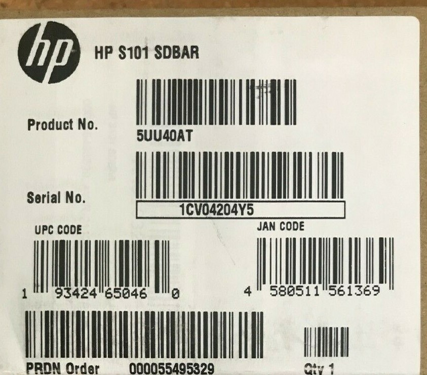 HP - S101 - Speaker Sound Bar - Black | eBay