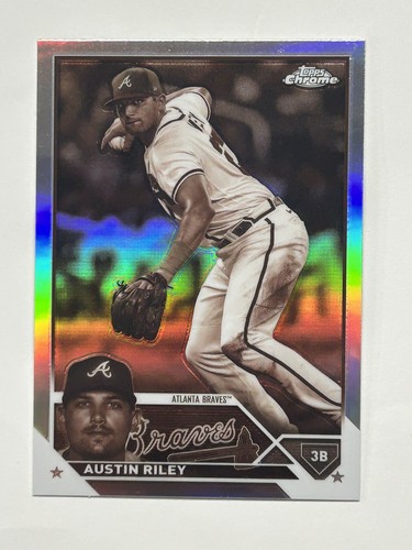 2023 Topps Chrome #66 Austin Riley Sepia Refractor Atlanta Braves | eBay