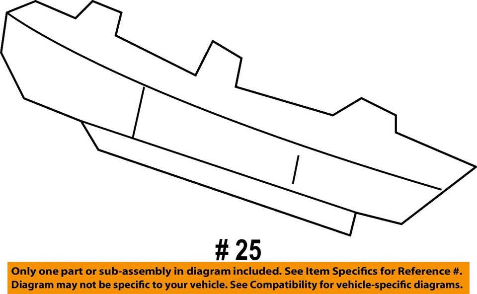 Chevrolet GM OEM 06-13 Corvette Front Bumper-Upper Molding Trim ...