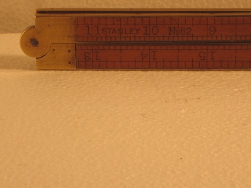 STANLEY NO. 62 BRASS BOUND BOXWOOD FOLDING RULER | eBay