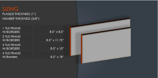 House Number Frame, House Numbers Sign, Talavera Tile, Ceramic Tile | eBay