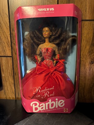 Radiant in Red Barbie Doll Toys R Us Special Ed 1992 African American ...