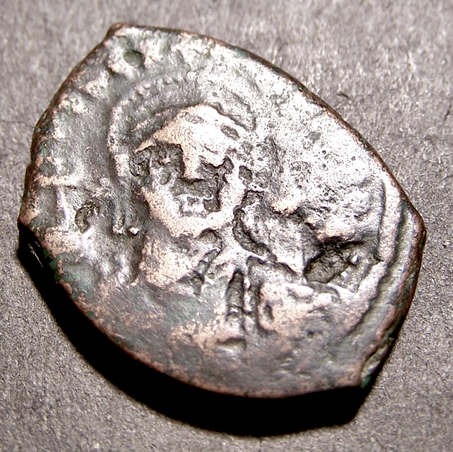 JUSTIN II w/ Christian Crosses in Thessalonica, 17-23mm, Byzantine ...