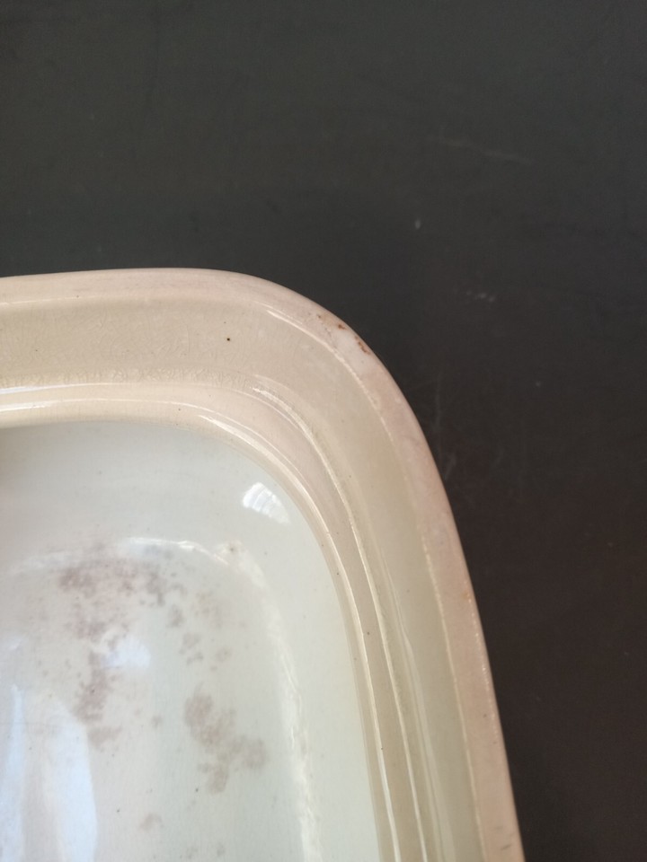 1845-1870 Jacob Furnival Rectangular Ironstone Semi-Vitreous Dish (AS ...