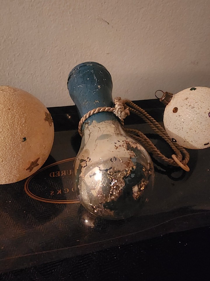 Vintage Christmas Ornaments Lot | Mixed Glass & Textured | As-Is from ...