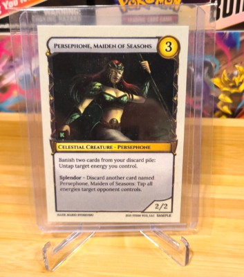Titan TCG Persephone Kickstarter Cold Foil SAMPLE CARD! - Very Rare | eBay