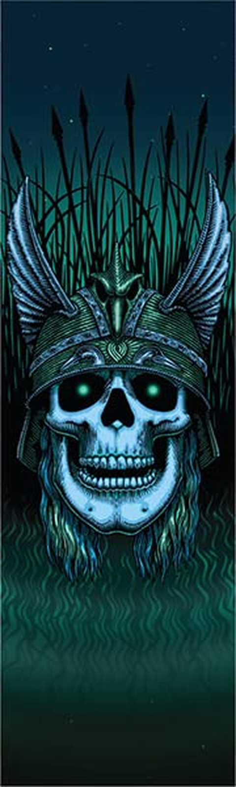 Skateboard Griptape Andy Anderson Skull 9" X 33" Grip Sheet | eBay