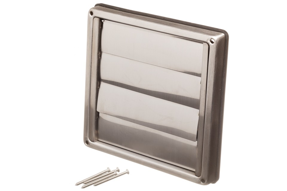 Stainless Steel Ventilation Metal Wall Air Vent Outlet 100 125 150mm ...