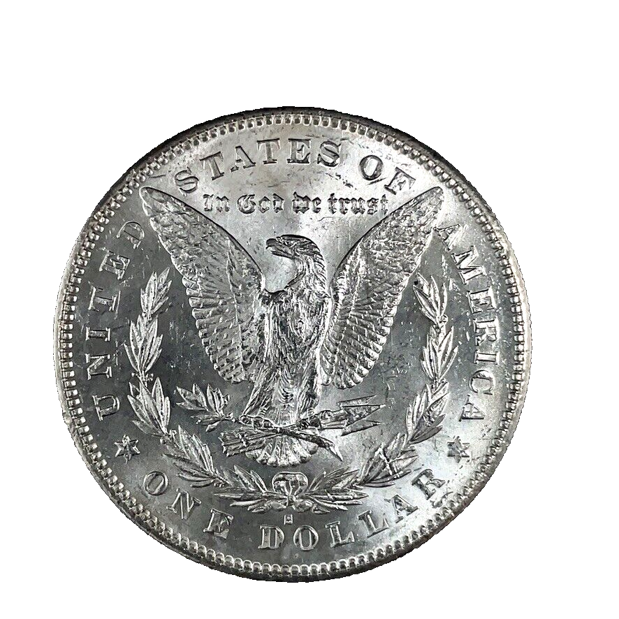 1878-S OBV PL-Proof Like Morgan Dollar GEM BU. 90% Silver Coin # 1607 ...