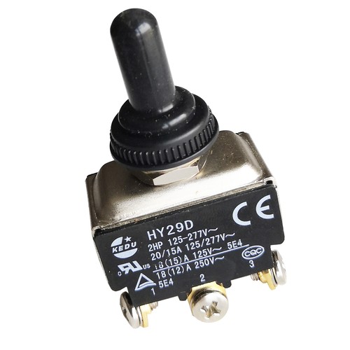 KEDU HY29D 6 Pin 125V 20A 2HP M3.5 On-On Dual Pole Dual Throw DPDT ...