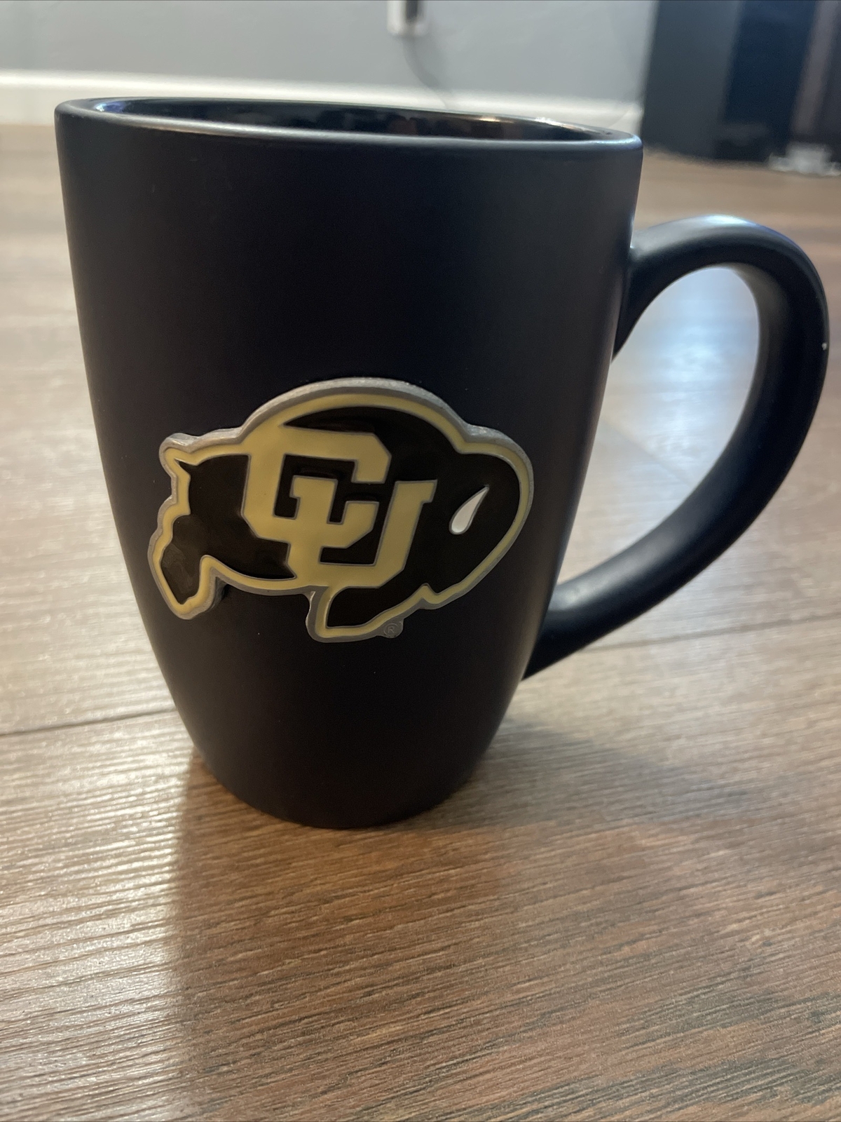 CU Buffaloes Logo Coffee Mug Black University of Colorado BUFFS Ralphie ...
