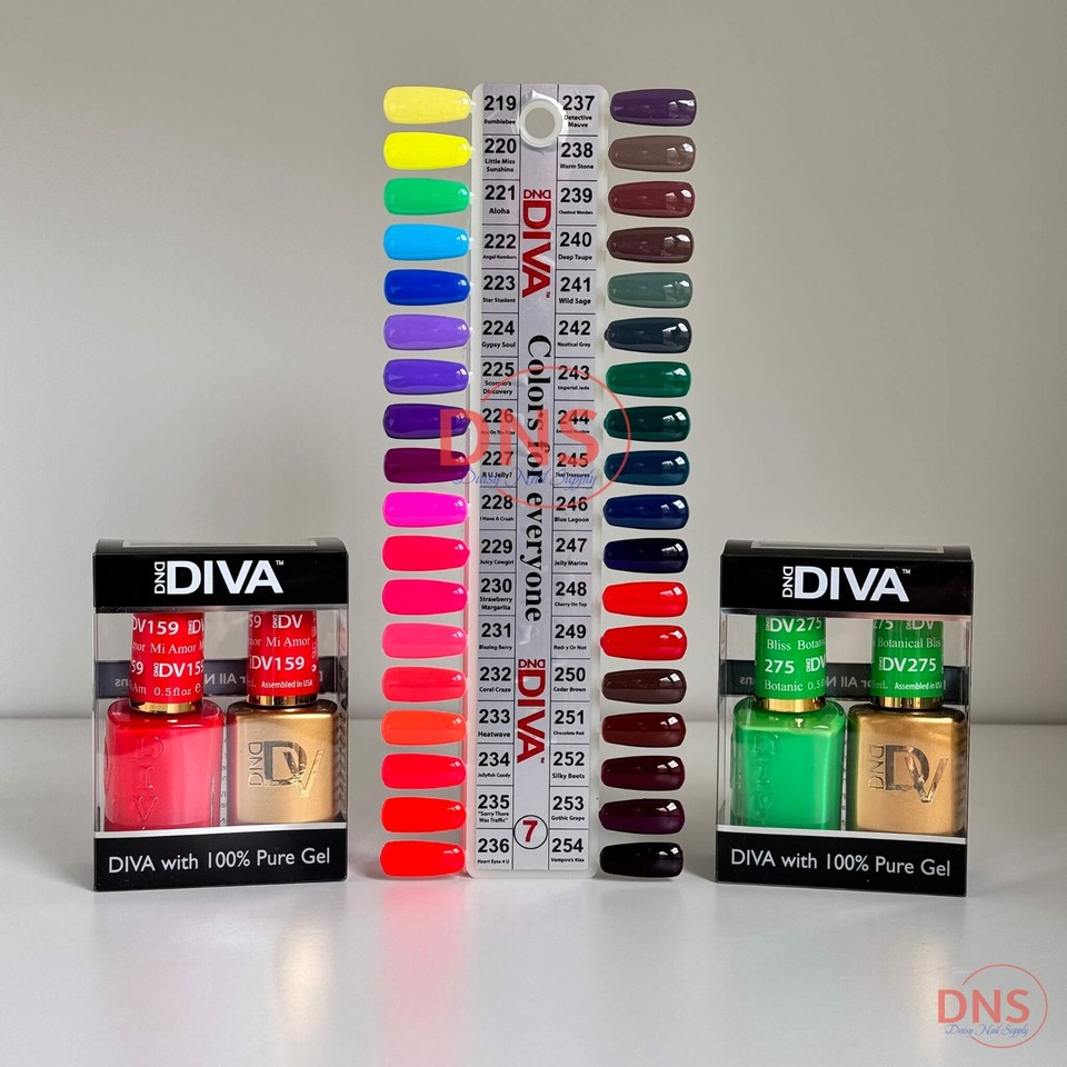 DND Diva Duo Gel Set 36 Colors + Color chart Free | eBay