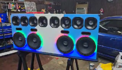 Truck Audio LED Rings 2 LED RGB Dream Color Chasing Speaker Ring Lights ...
