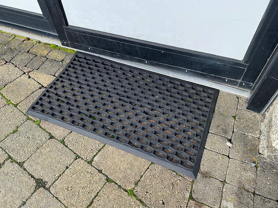 Rubber Drainage Entrance Mat On1shelf® Heavy Duty Indoor Outdoor ...