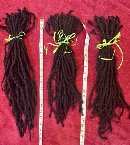 30 Strands 100% Human Hair Naturally Grown Dreadlocks Extensions Locs ...