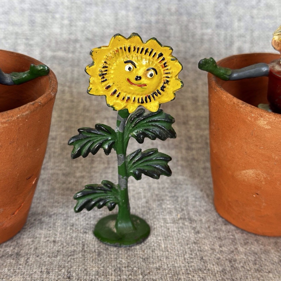 Vintage Bill and Ben Flower Pot Men Little Weed BBC 1950s Figures/pots ...