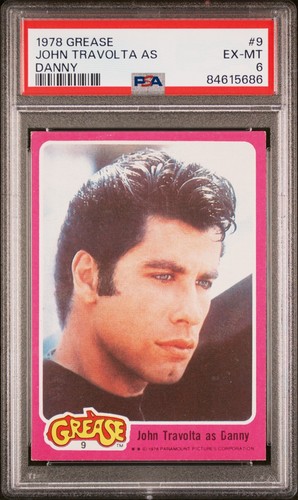 1978 TOPPS GREASE 9 JOHN TRAVOLTA AS DANNY PSA 6 | eBay