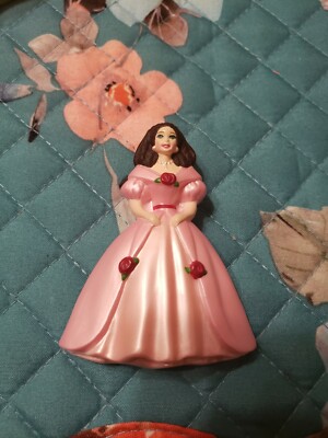 Hallmark 1996 Barbie Lapel Pin VINTAGE Brunette Pink Roses | eBay