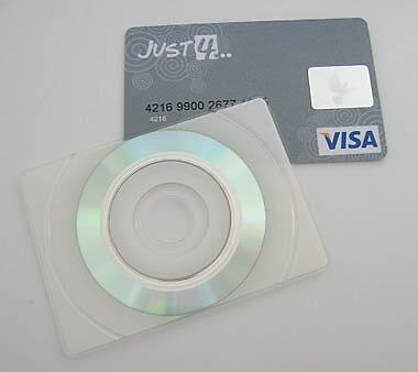 300x Credit Card Size CDR CD-R Disc Writable Recordable 50MB 5min Blank ...