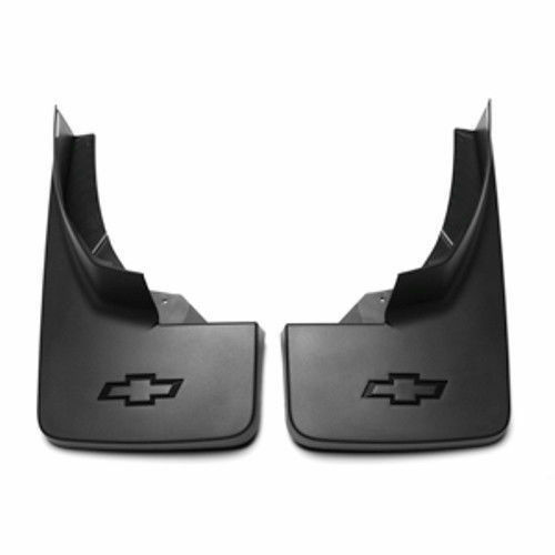 2014-2018 Chevrolet Silverado Front & Rear Molded Splash Guards Black ...