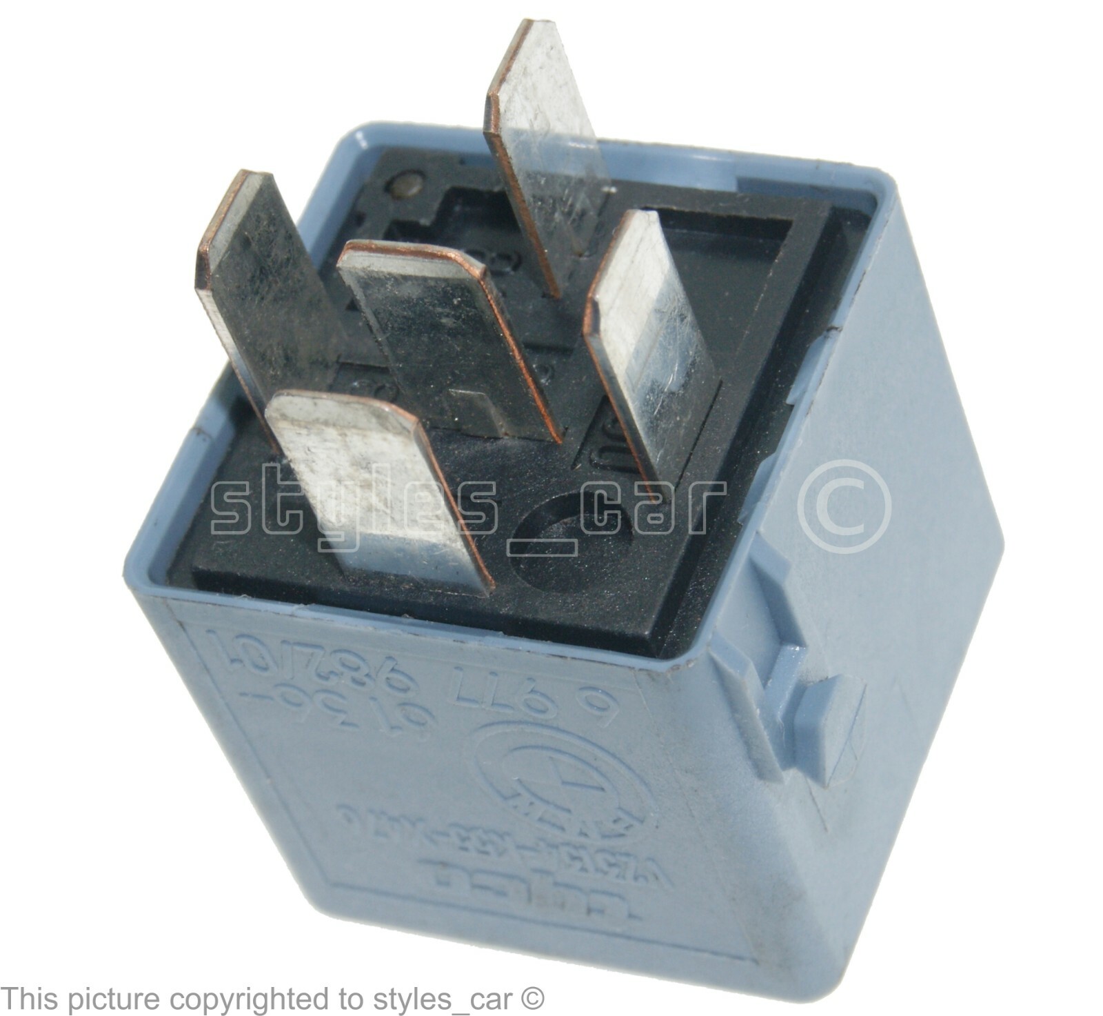 61366977982 Mini TaubenBlau 5 Pin DME Electric Fan Relay Tyco V23134 ...