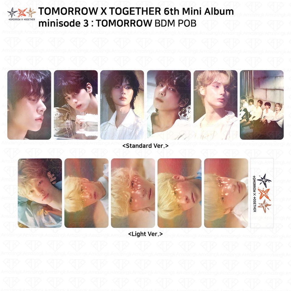 TXT 6th Mini Album Minisode 3:Tomorrow POB Photocard Complete Set KPOP ...