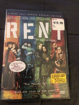 Rent (DVD, 2006, 2-Disc Set, Special Edition, Full Screen) New Unopened ...