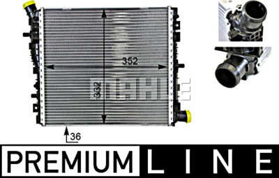 MAHLE Radiator For AUDI R8 Spyder 09-15 420121252 | eBay