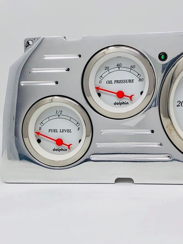 1964-1965-1966 Chevy Truck 6 Gauge Dash Panel White | Aluminum | Analog ...