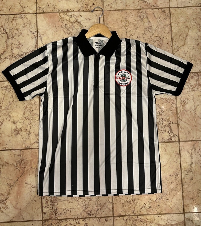 Pro Wrestling NWA throwback Referees Shirt Size Large NEW | eBay
