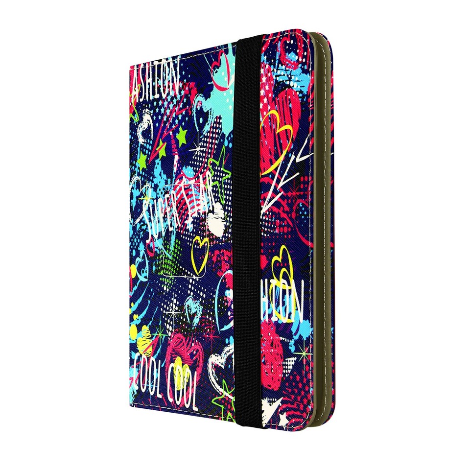 10"" Tablet Case Function Stand Elastic Closure Graffiti Pattern ...