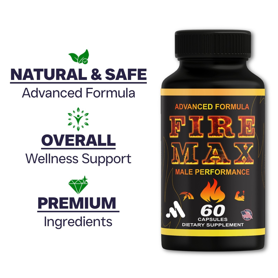 (3 Pack) Fire Max Capsules - FireMax Pills, Performance Formula for Men ...