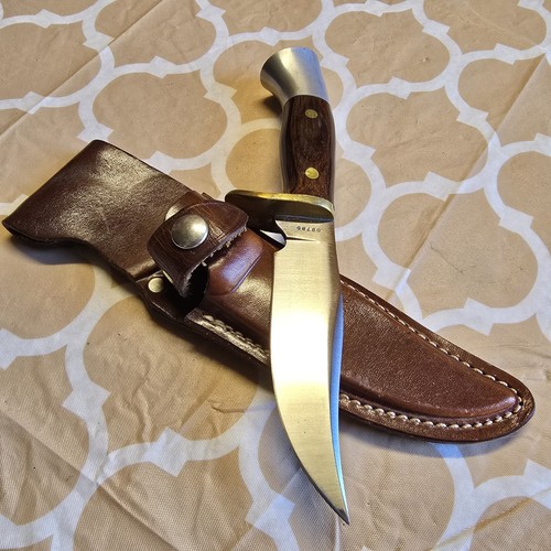 Vintage Westmark 702 Hunting Knife w/ Leather Sheath Western USA Fixed ...