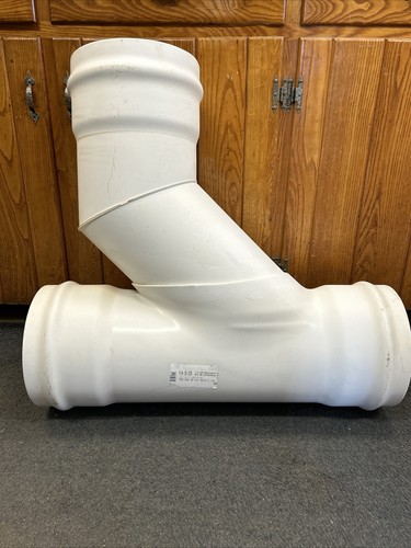 10” X 10” X 10” Tee Wye TY PVC SDR35 D3034 Sanitary Tee Sewer Gasketed ...