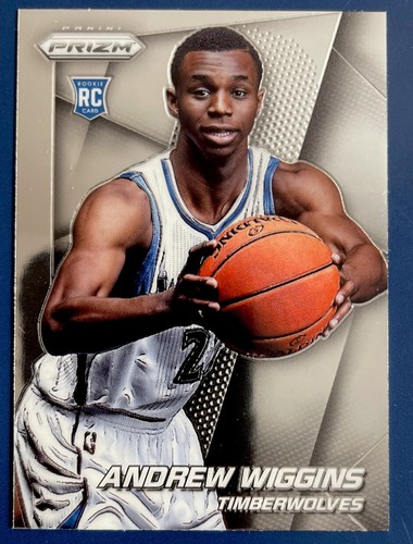 2014-15 Andrew Wiggins Panini Prizm Rookie Card RC #251 Warriors Wolves ...