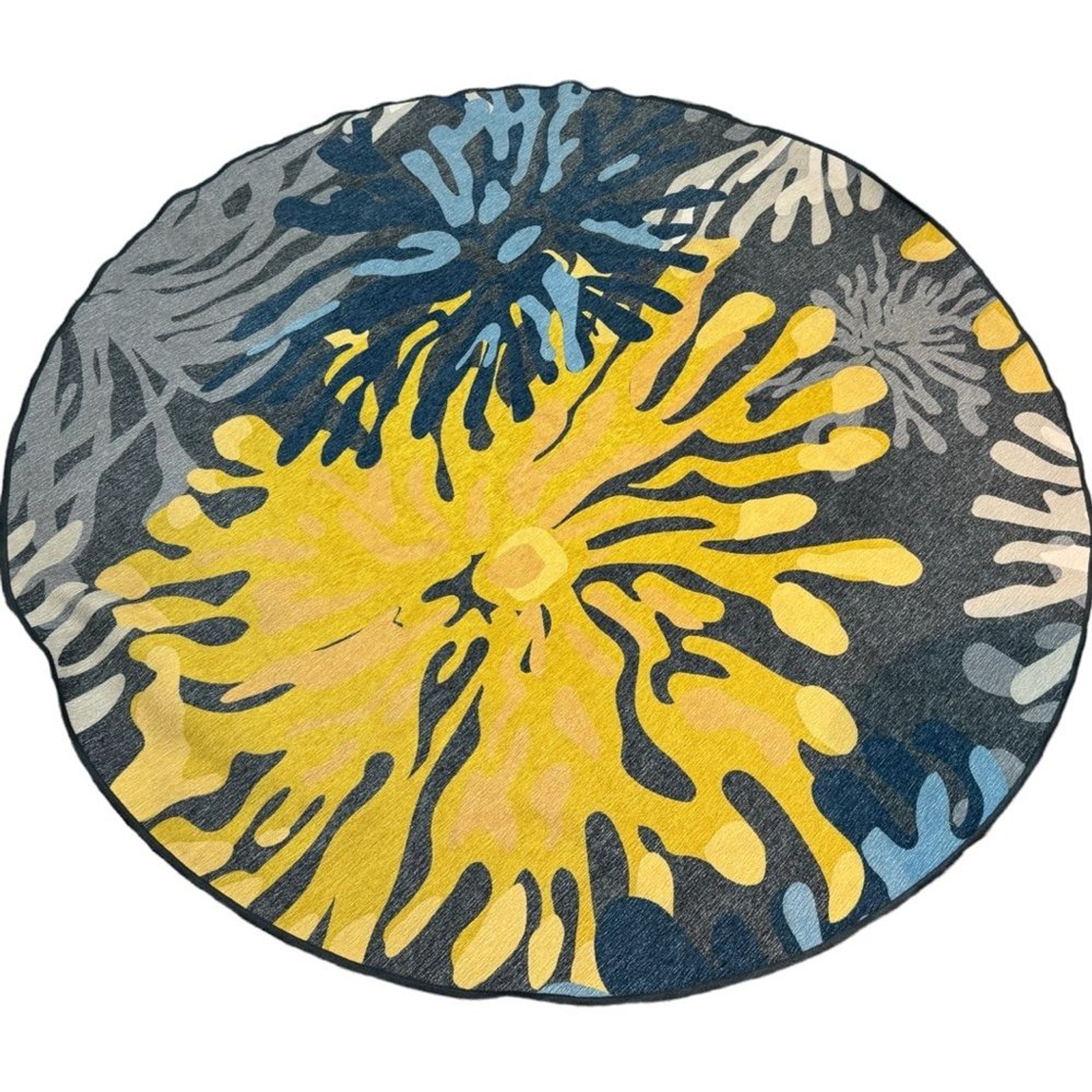 Ruggable washable circle 71” rug in Genevieve floral print | eBay