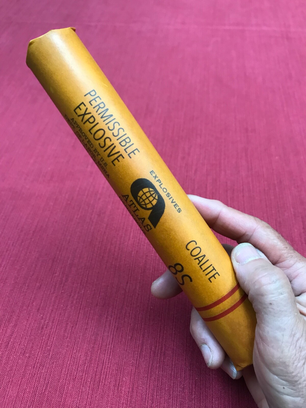 Atlas Coalite reproduction inert stick. Great for coal mining display ...