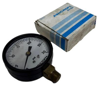 Ashcroft 1354G Pressure Gauge 0-30 PSI 2-1/2" | eBay
