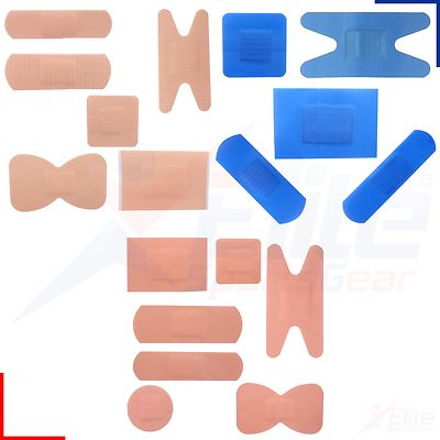 Qualicare Blue Detectable, Fabric or Washproof Plasters Wound Adhesive ...