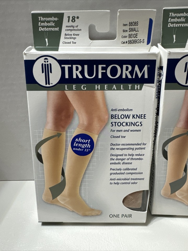 Truform 8808S Surgical Compression Stockings Anti-Embolism 18 mmHg ...
