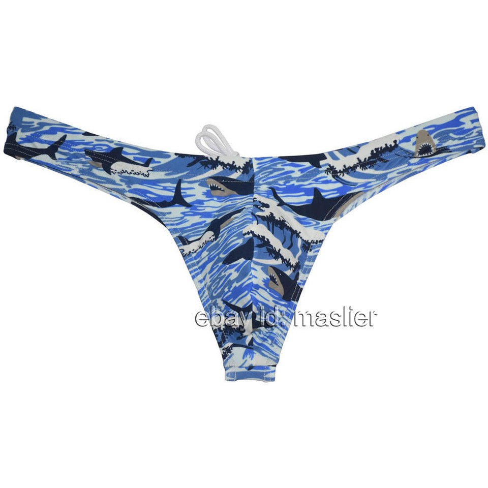 Men's Bikini Thong Swimwear Board Short Trunks Contour Pouch Tangas ...
