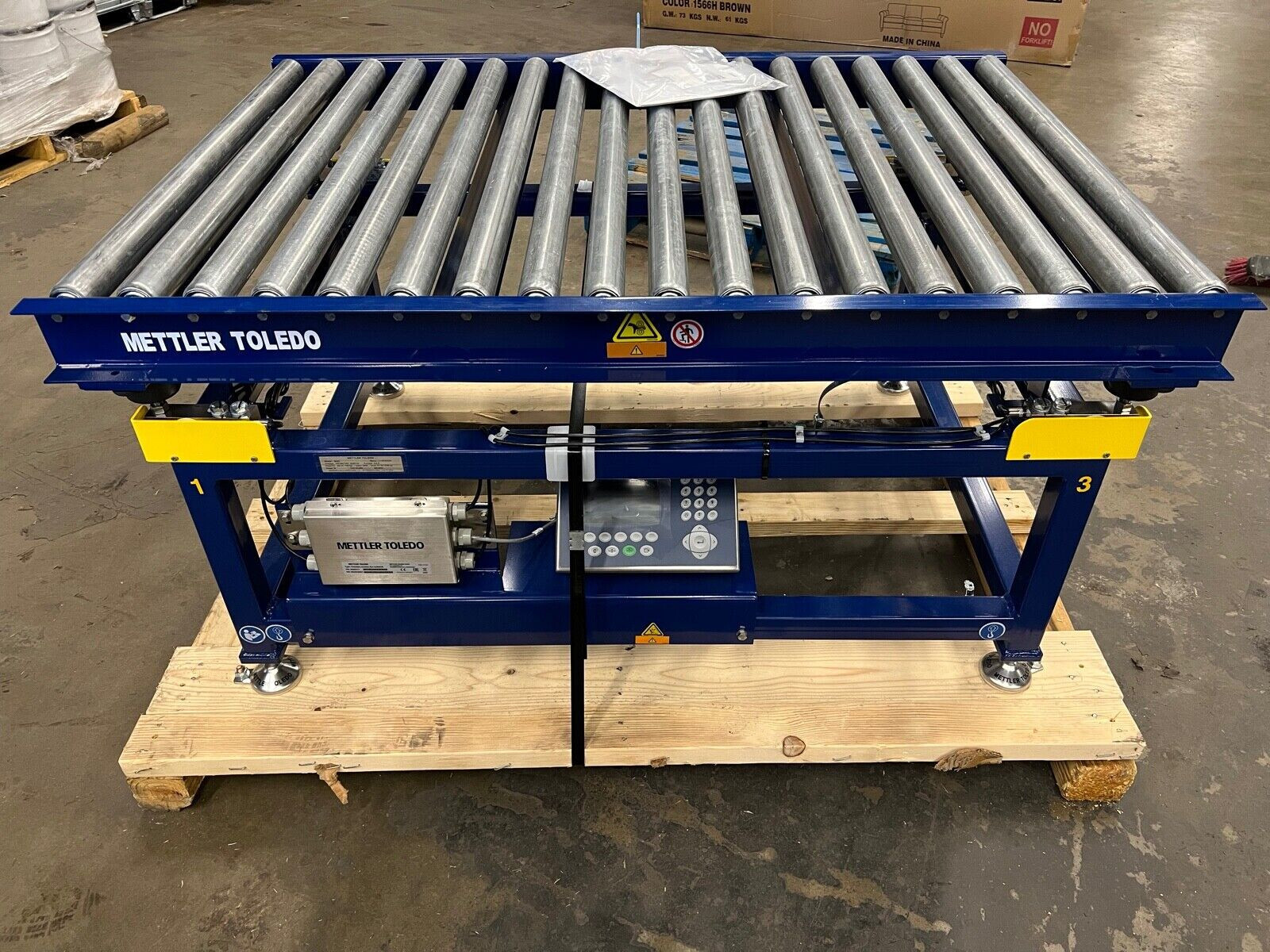 METTLER TOLEDO SWC Checkweigher Roller Conveyor Scale IND570 indicator ...