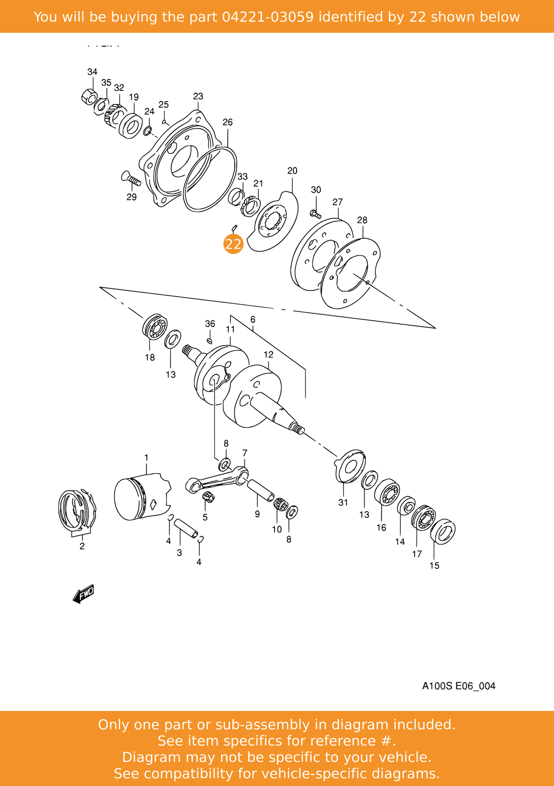 SUZUKI Pin, 04221-03059 OEM | eBay