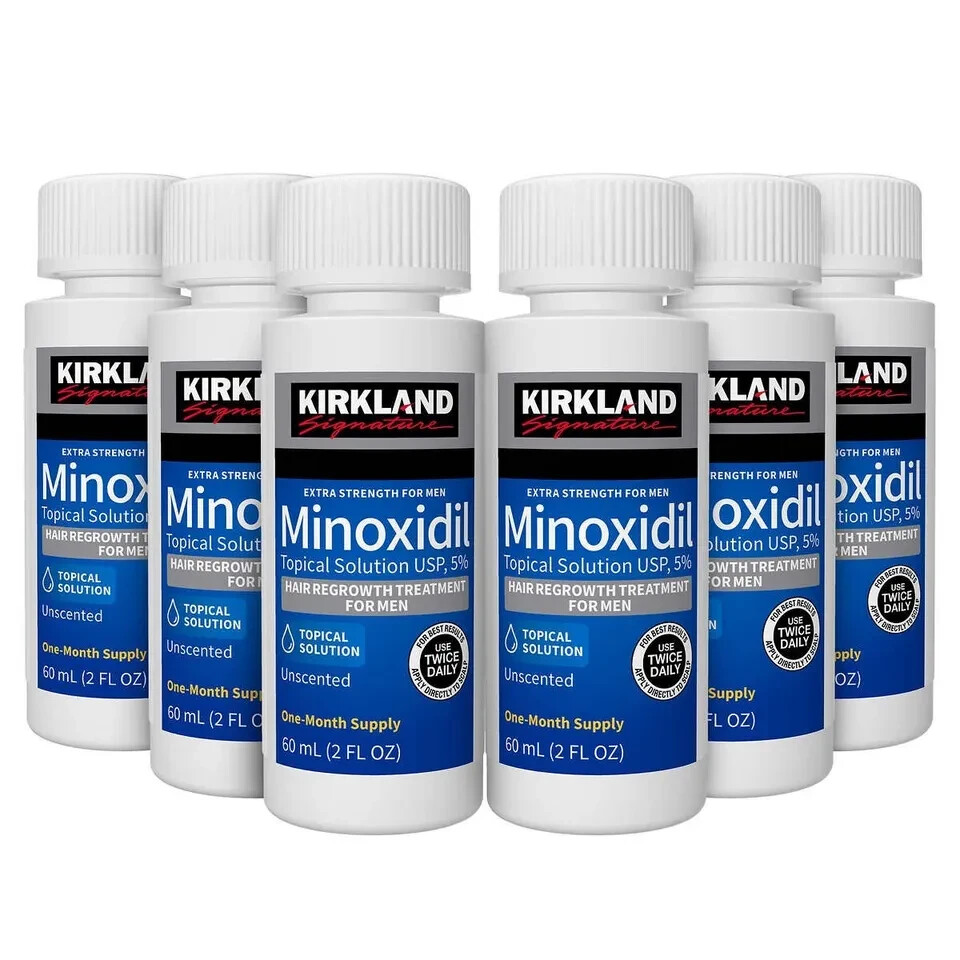Kirkland Minoxidil 5% Men Hair Regrowth Solution 6 Month Bottles | eBay