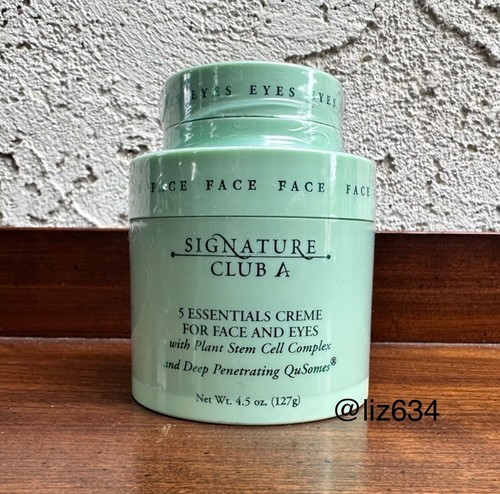 SIGNATURE CLUB A 5 ESSENTIALS CREME FACE & EYES PLANT STEM CELL 4.5oz ...