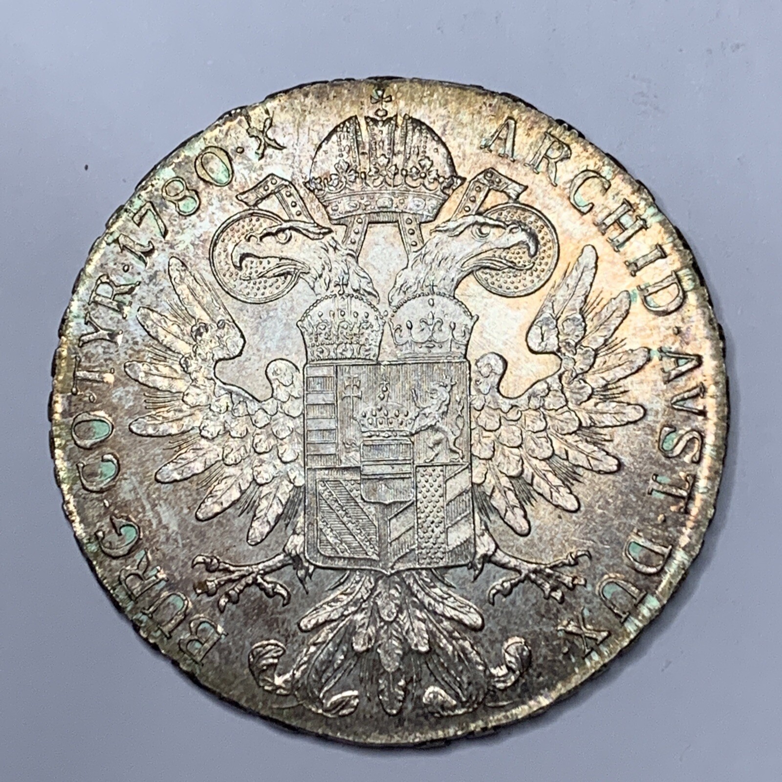 1780 AUSTRIA MARIA THERESA THALER SILVER COIN RESTRIKE COLLECTOR CROWN ...