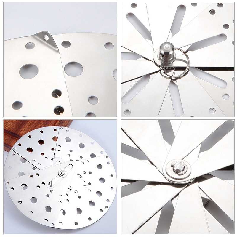 2X(Stainless Adjustable Drop Lid Simmering Food Pot Cover -Overflow ...