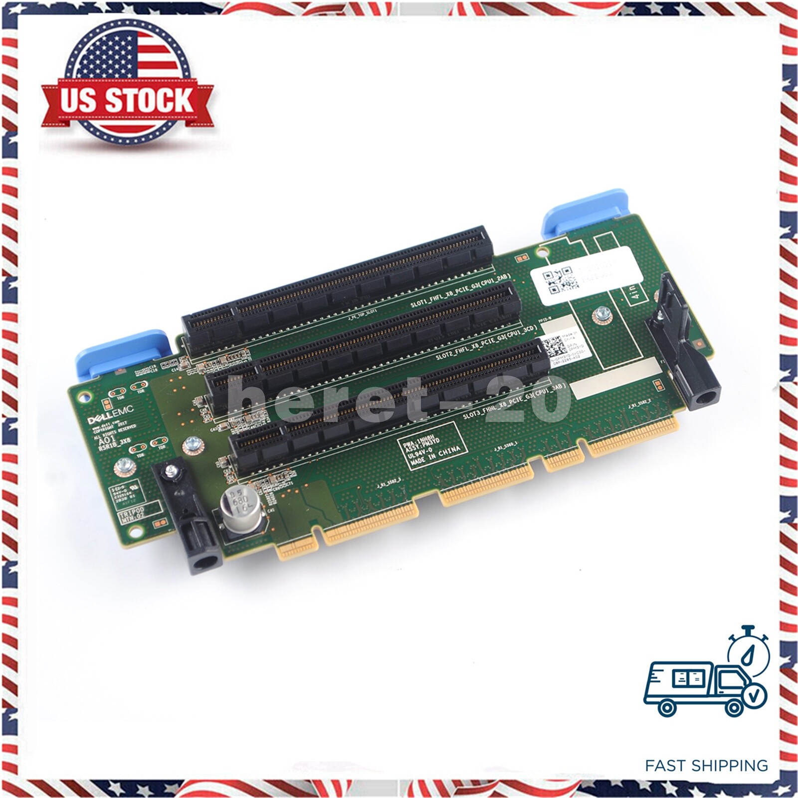 For Dell EMC Poweredge Server R740 R740xd Chassis Riser 1B 3x8 PCI ...